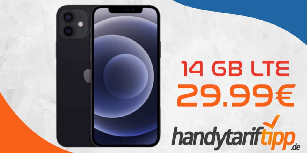 Apple iPhone 12 & 50€ Wechselbonus mit 14GB LTE im Telekom Netz nur 29 ...