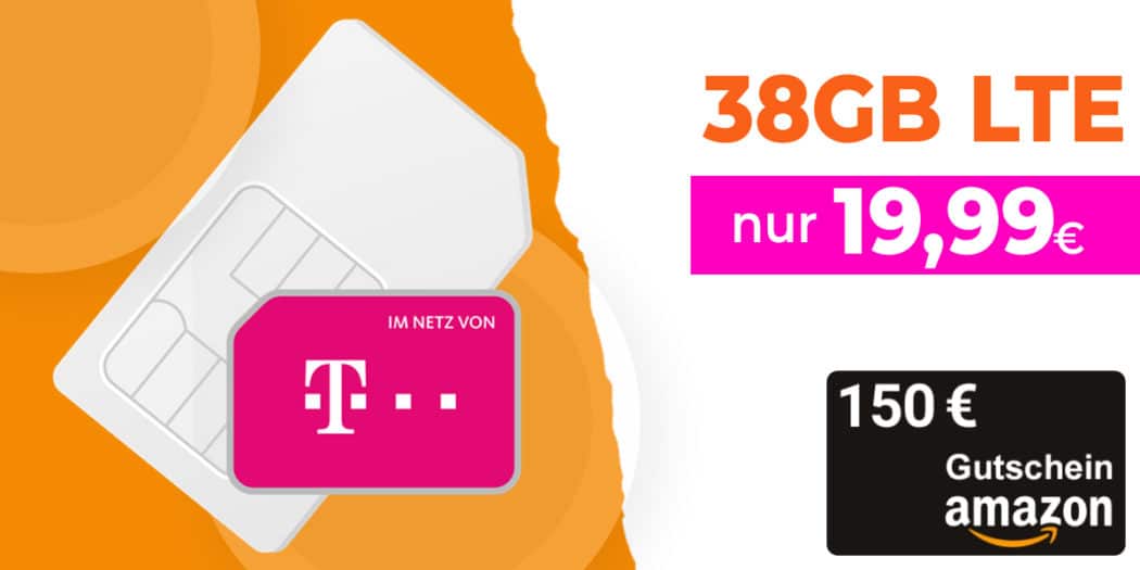 38 GB LTE Internet-Flatrate & 100€ Wechselbonus & 150 Euro Amazon ...