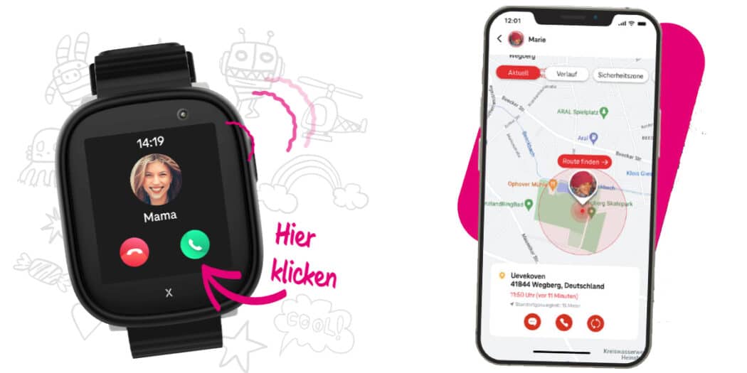 XPLORA X6 Play Kidswatch für einmalig 1 Euro im Telekom Netz nur 6.99 ...