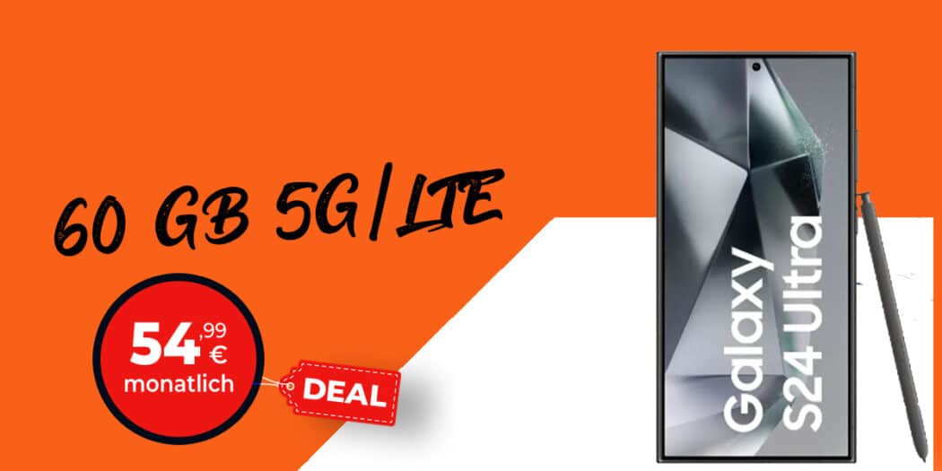 Samsung Galaxy S24 Ultra für einmalig 199 Euro mit 60GB LTE/5G und 50 ...