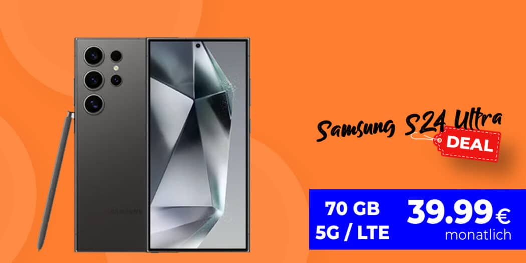 Samsung Galaxy S24 Ultra -512GB- für einmalig 289 Euro mit 70GB 5G/LTE ...