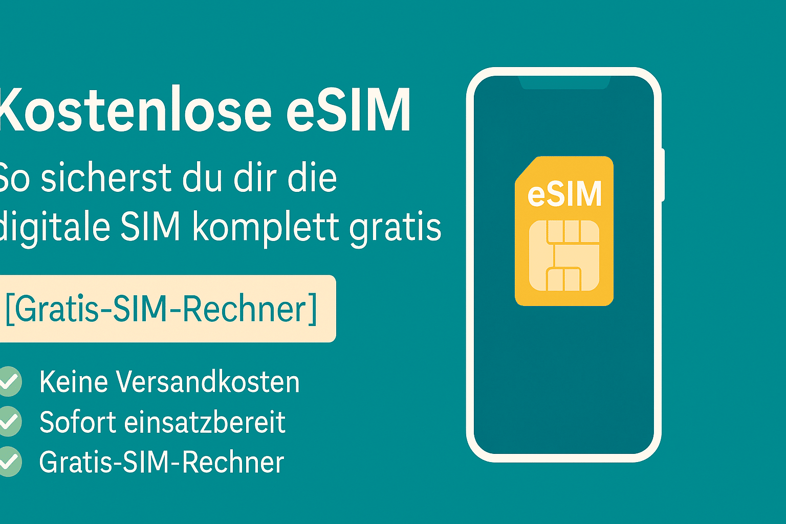 Kostenlose eSIM: So sicherst du dir die digitale SIM komplett gratis ...