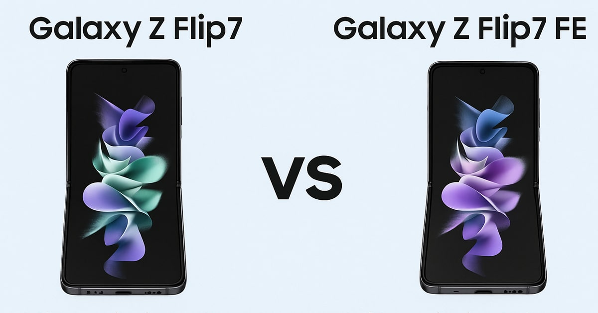 Samsung Galaxy Z Flip7 vs. Flip7 FE – Unterschiede im Detail ...